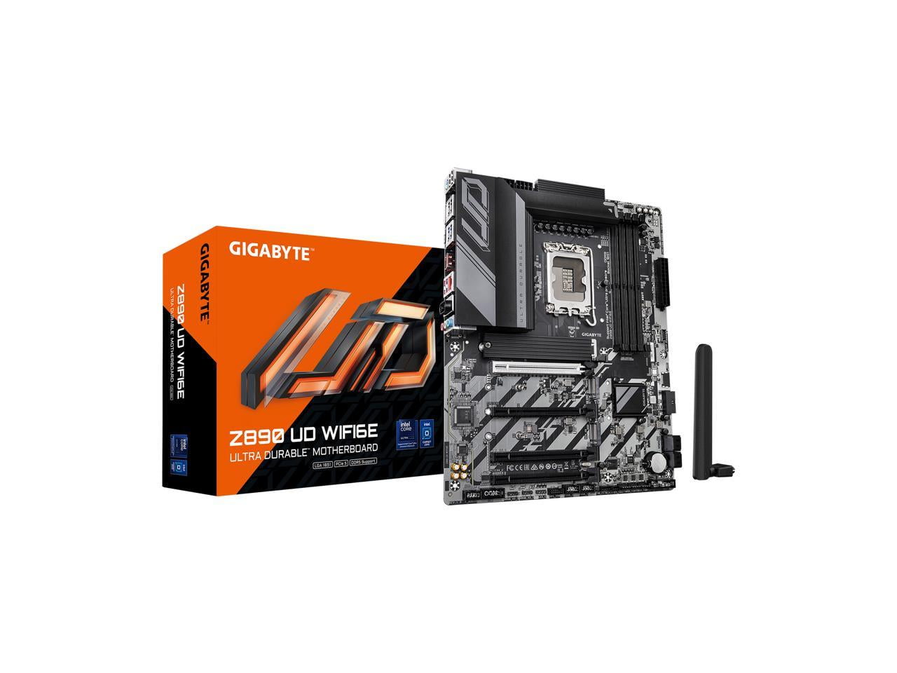 GIGABYTE Z890 UD WIFI6E Ultra Core (Series 2) LGA 1851, ATX, DDR5, 3x M ...