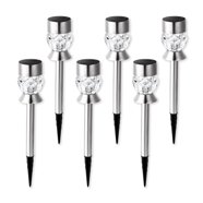 Better Homes & Gardens Solar Powered Black Metal LED Landscape Pathway ...