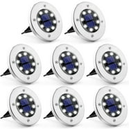 GIGALUMI Solar Pathway Lights 6-Pack, Waterproof LED Outdoor Garden Lights for Patio, Lawn, Yard ...