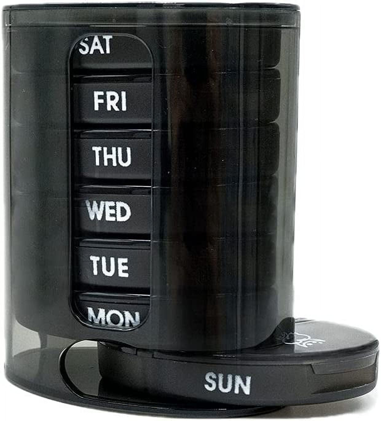 GIIYAA Weekly Pill Organizer (Twice-A-Day), Portable 7 Day Pill Box ...