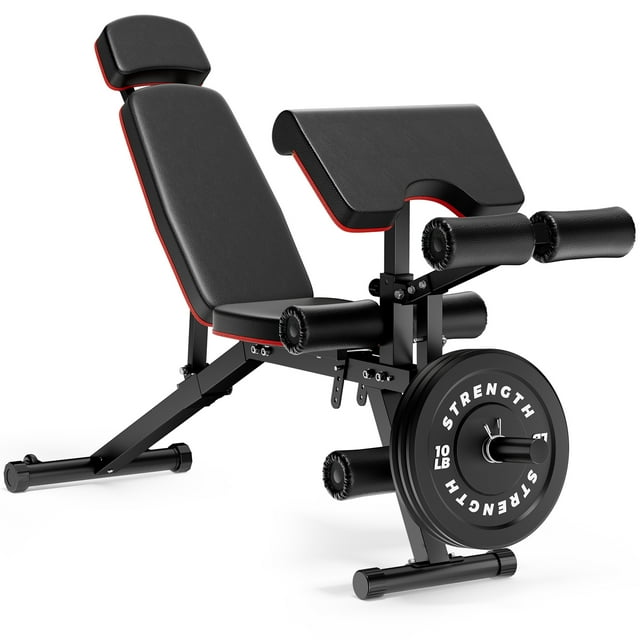 GIKPAL 10 Positions Adjustable Weight Bench Utility Workout Bench for ...