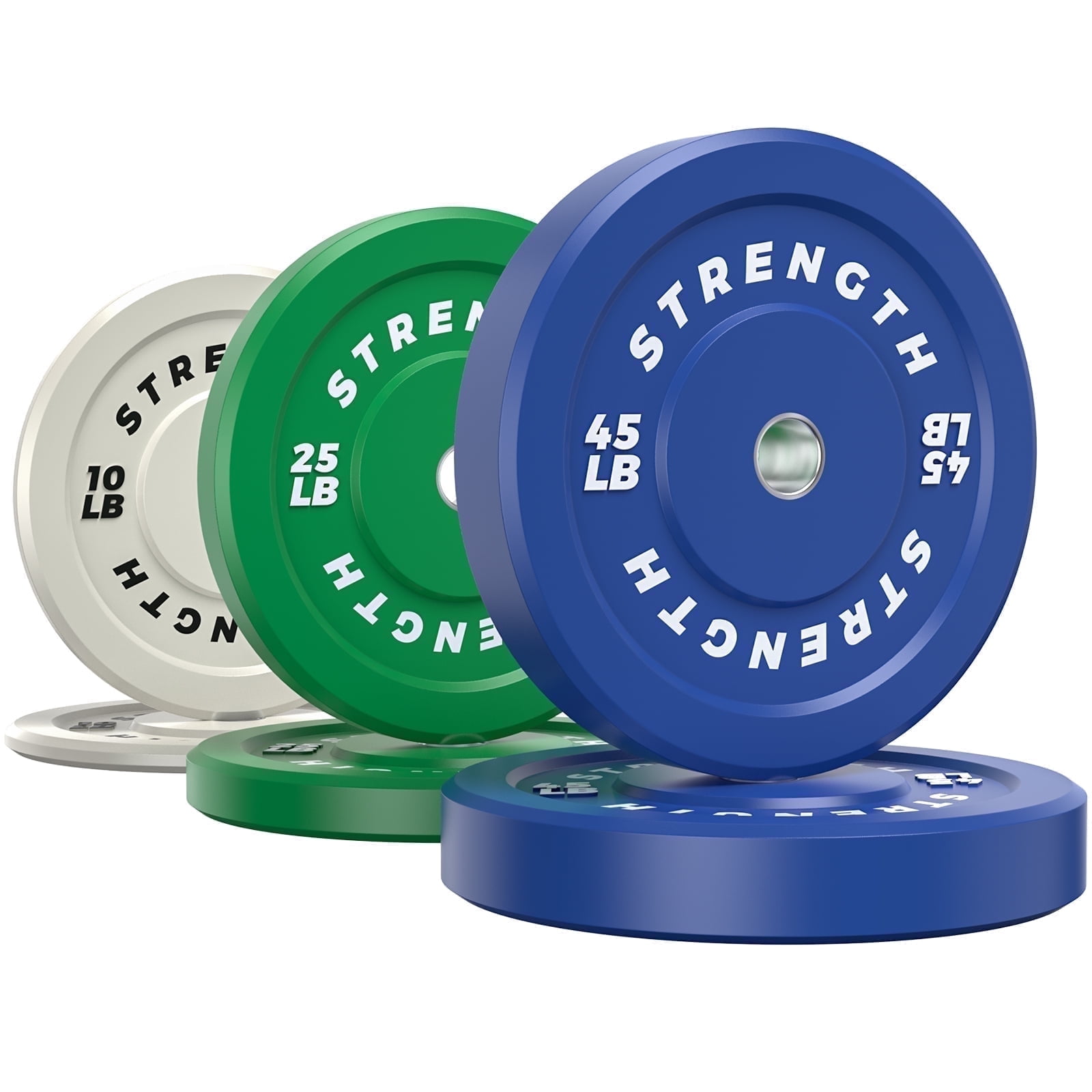 GIKPAL 160lbs 2-inch Olympic Weight Plates,- Low Noise & Floor ...