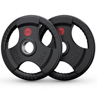 GIKPAL 190lb 2-inch Olympic Rubber Weight Plates Set, Colored Bumper ...