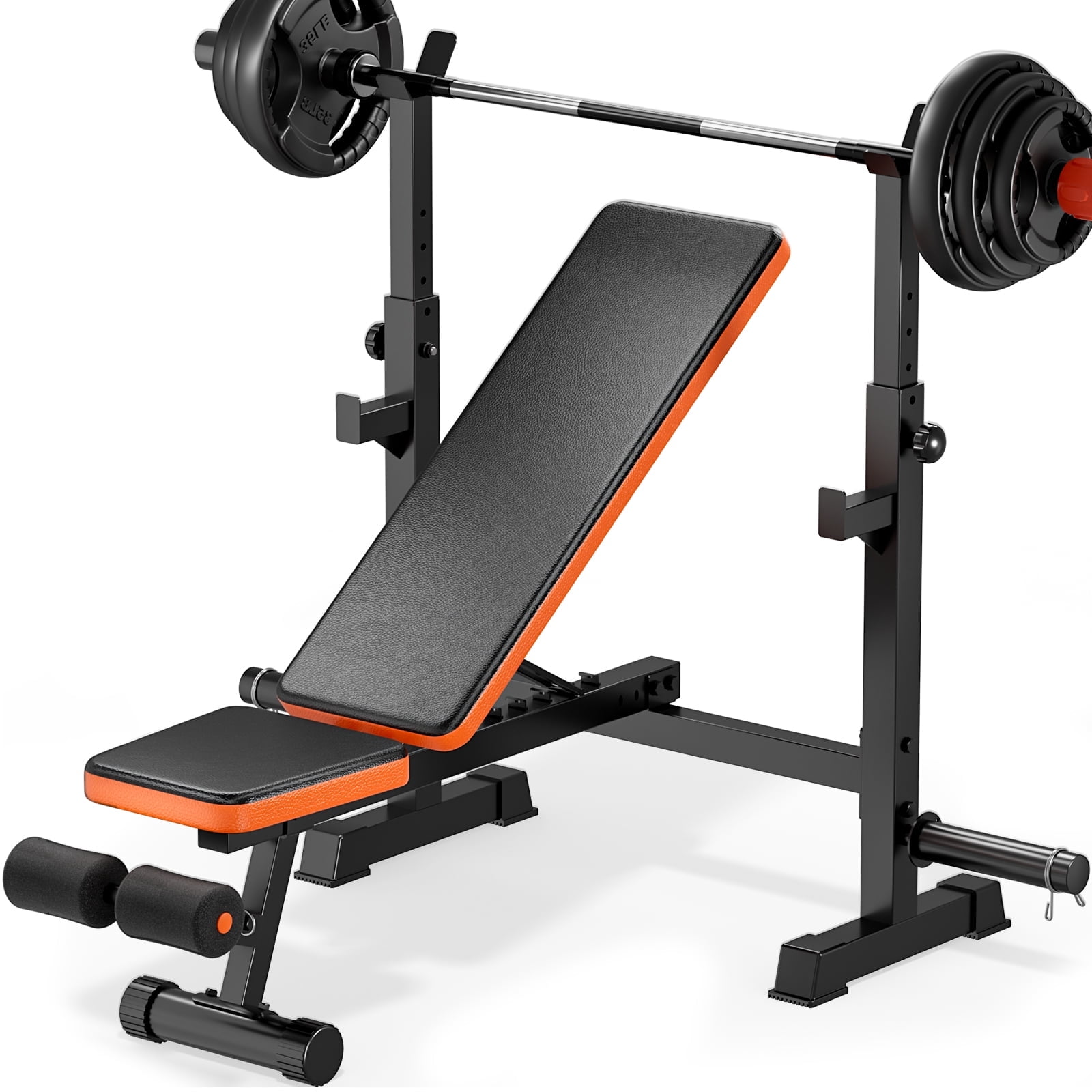 GIKPAL 770lbs 5-in-1 Adjustable Weight Bench Set ,Multi-Purpose Workout ...