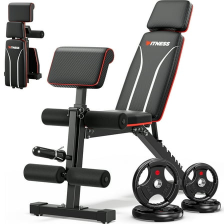 K KINGKANG Adjustable Weight Bench, Utility Gym Bench for Full Body ...