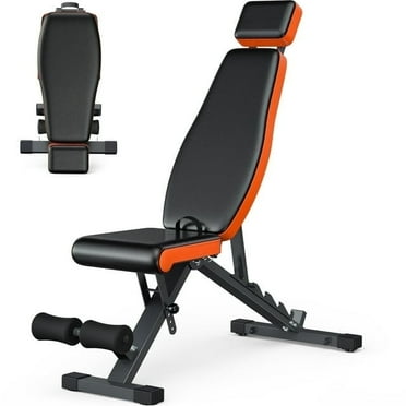 GVDV Adjustable Weight Bench, 7 Positions, Foldable Heavy-Duty Workout ...