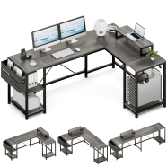 Mainstays 4-Cube Storage Desk, Black - Walmart.com