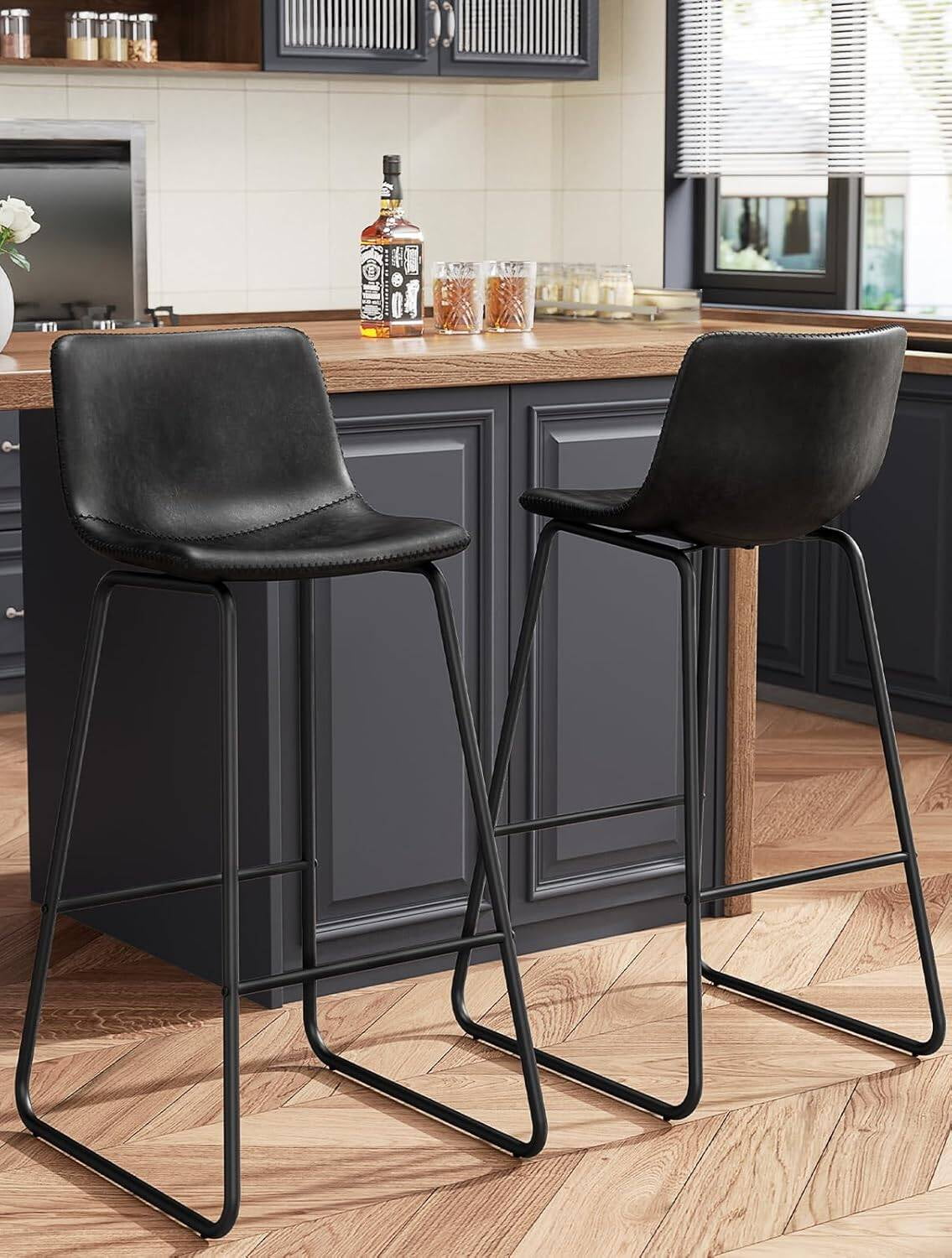 Walmart Black Friday Deals 2025 GIKPAL Bar Stools 30" Faux Leather ...