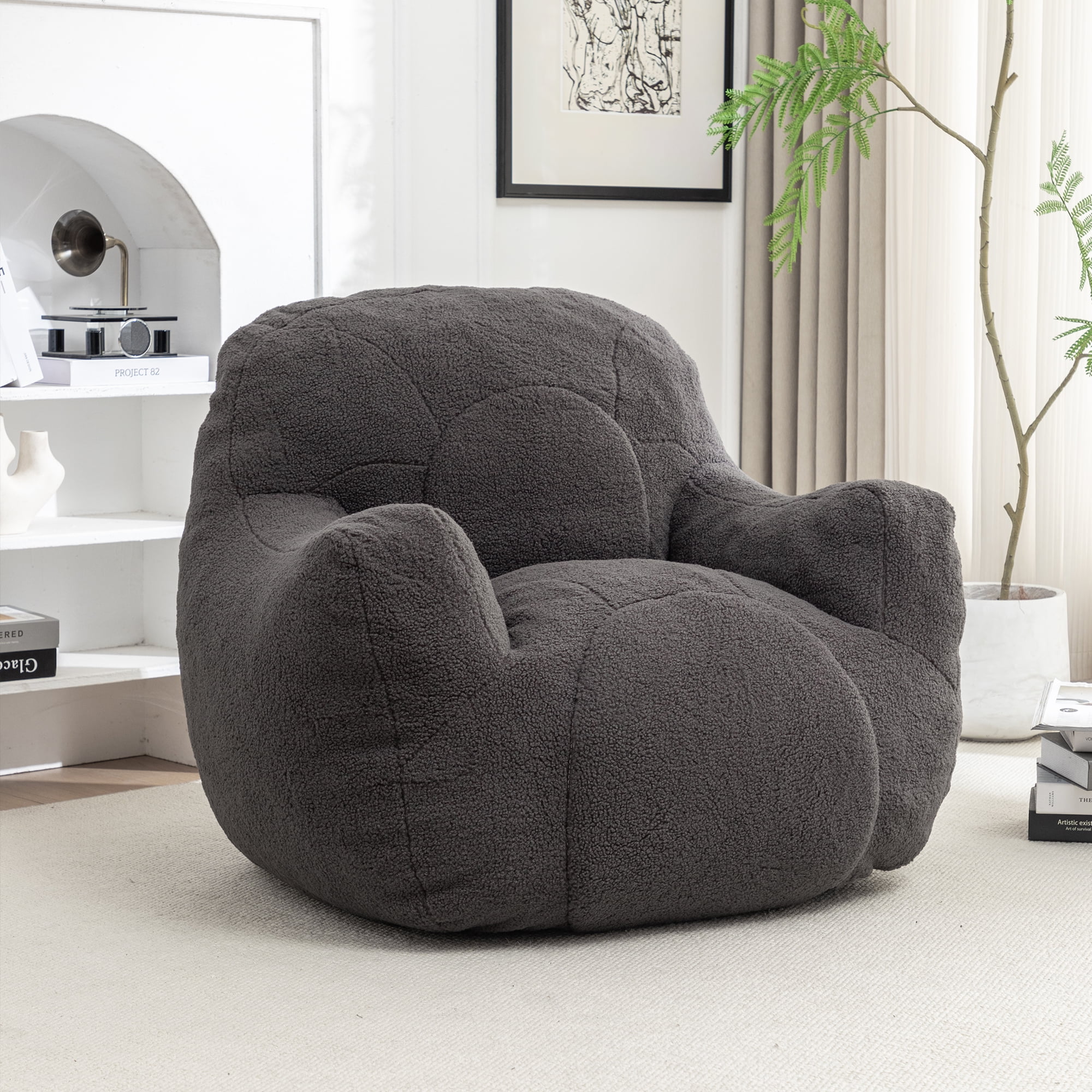 GIKPAL Bean Bag Chair for Adults, Oversized Lazy Sofa with Memory ...