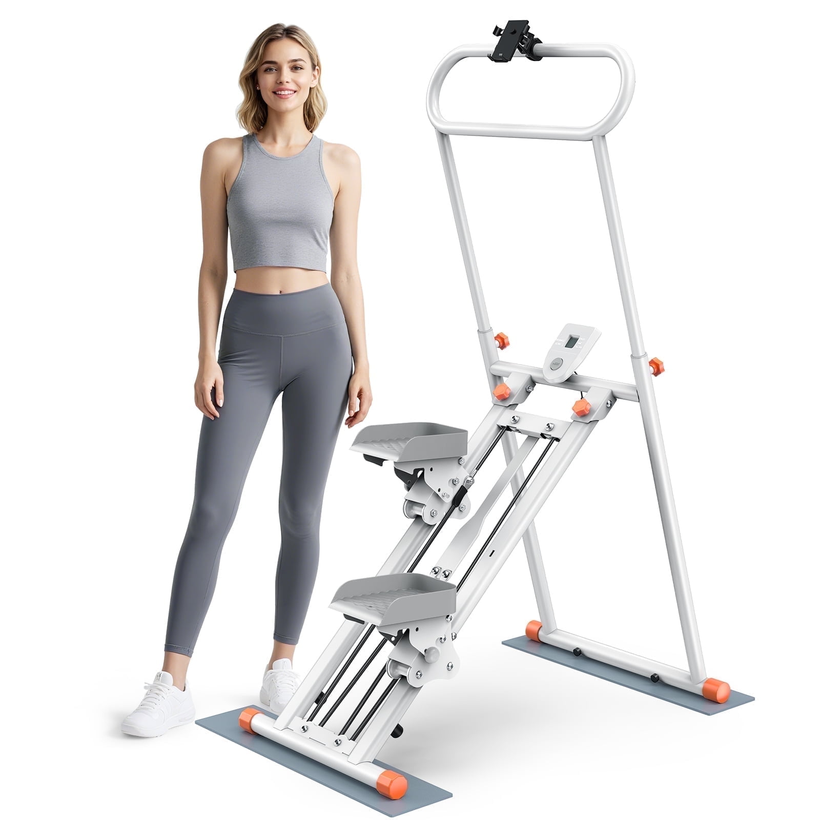 GIKPAL Folding Stair Stepper, Vertical Climber for Full Body Workout ...