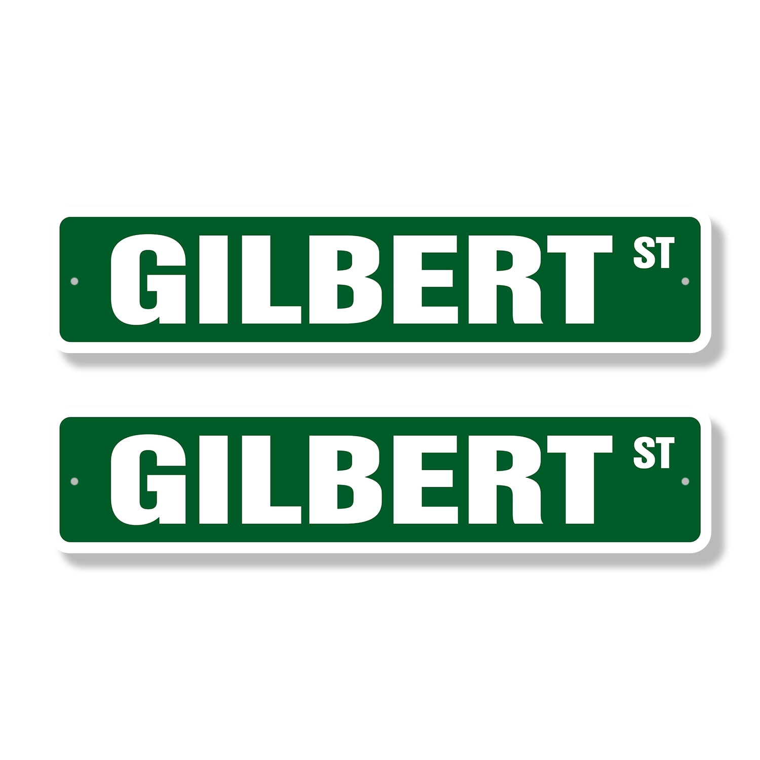 GILBERT Classic Street Sign (2 Pack) Childrens Name Room Sign Road Sign ...