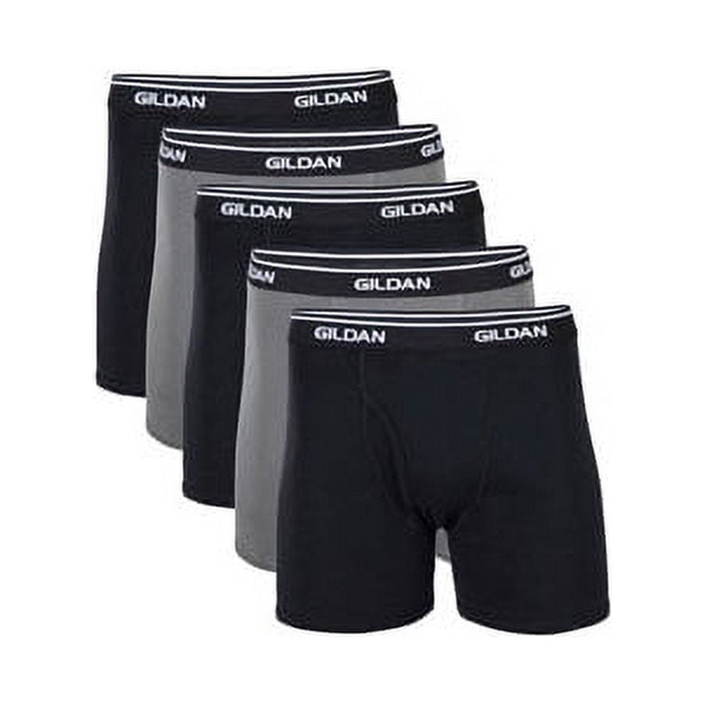 GILDAN 1284369 MEN S BOXER BRIEF 5-PACK ASSORTED COLORS X-LARGE ...