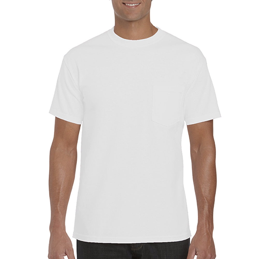 Gildan Men's Heavy Cotton T-Shirt With Pocket - G5300 - Walmart.com