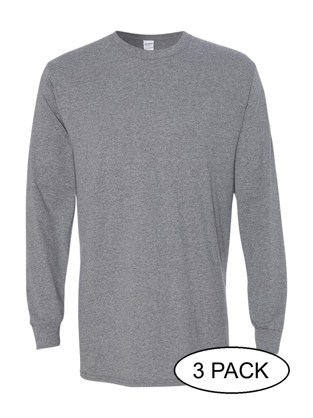 GILDAN G540 ADULT HEAVY COTTON 5.3 OZ. LONG-SLEEVE T-SHIRT, Graphite ...
