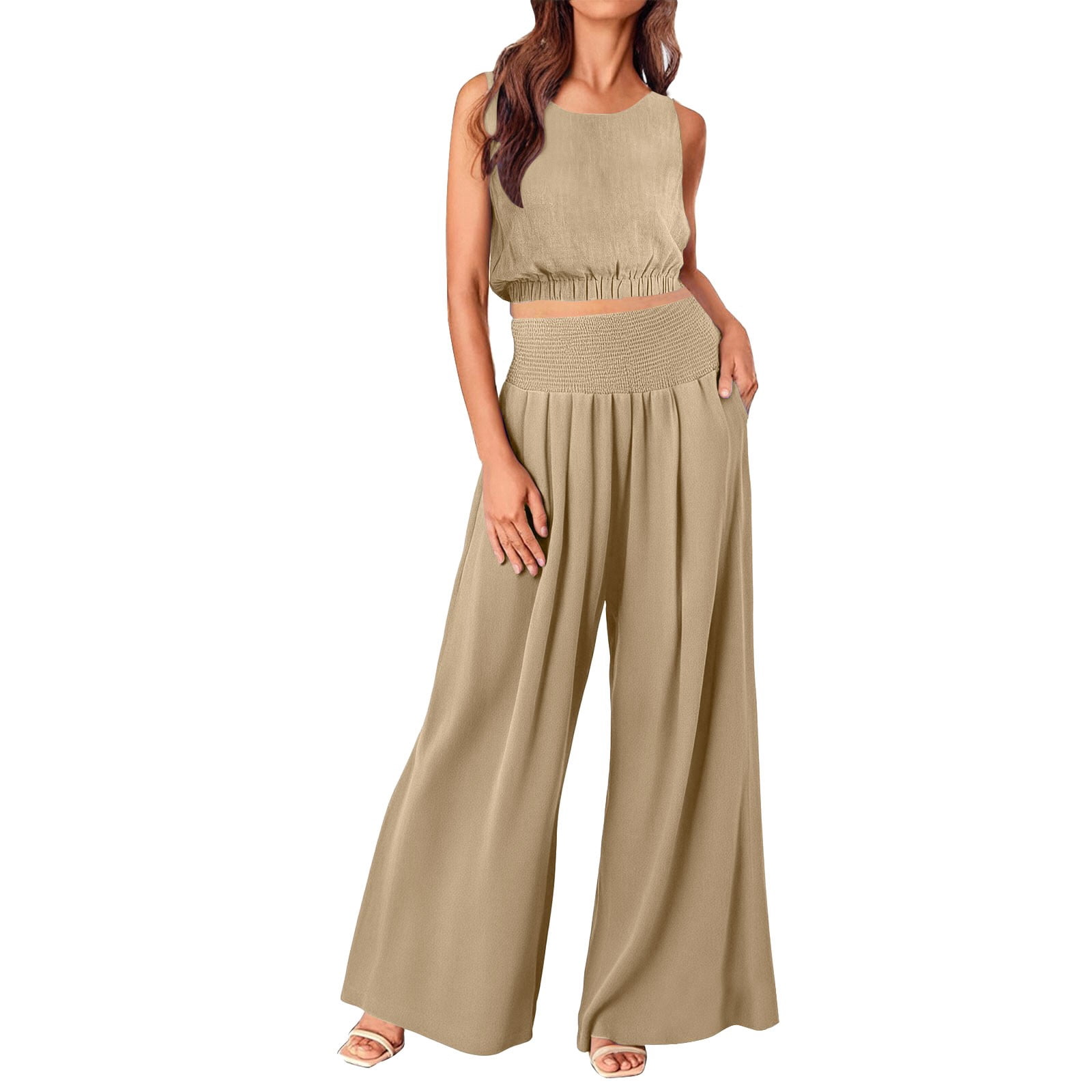 GILIGEGE 2 Piece Sets for Women Summer Fashion Set 2025 Summer ...
