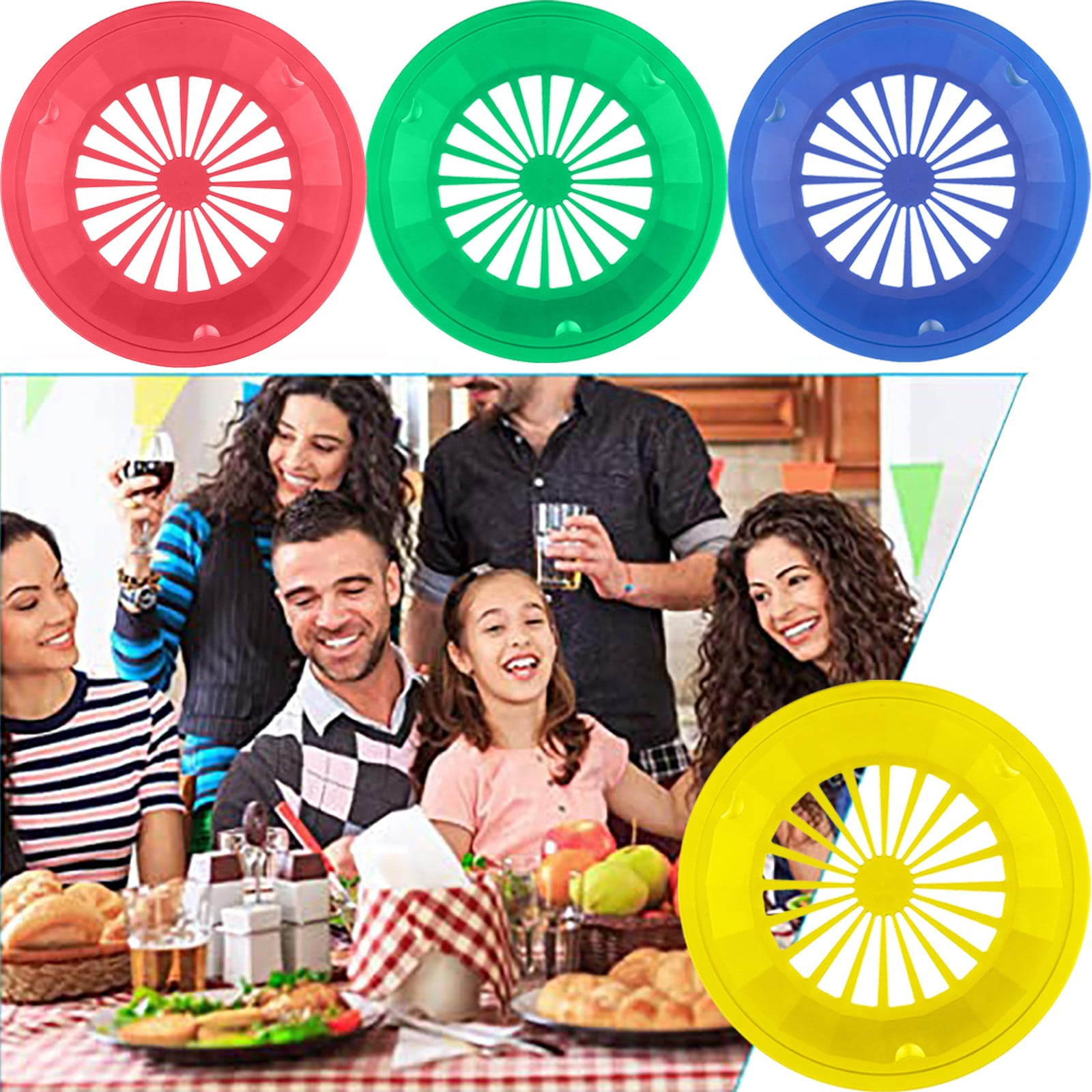 GILIGEGE Baking trays & trays 8 Pieces Reusable Plastic Paper Plate ...