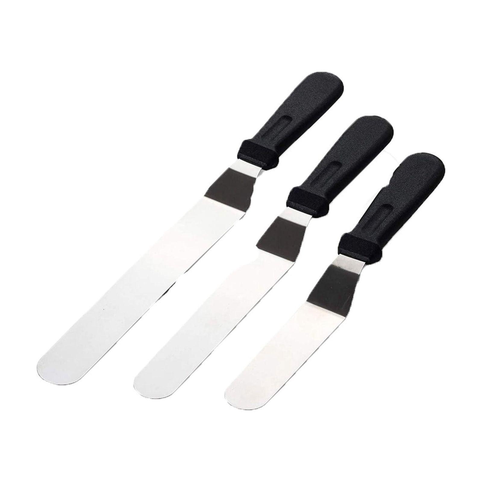GILIGEGE Cake Embosser Angled Stainless Steel Icing Spatula 3 Pack 6 ...