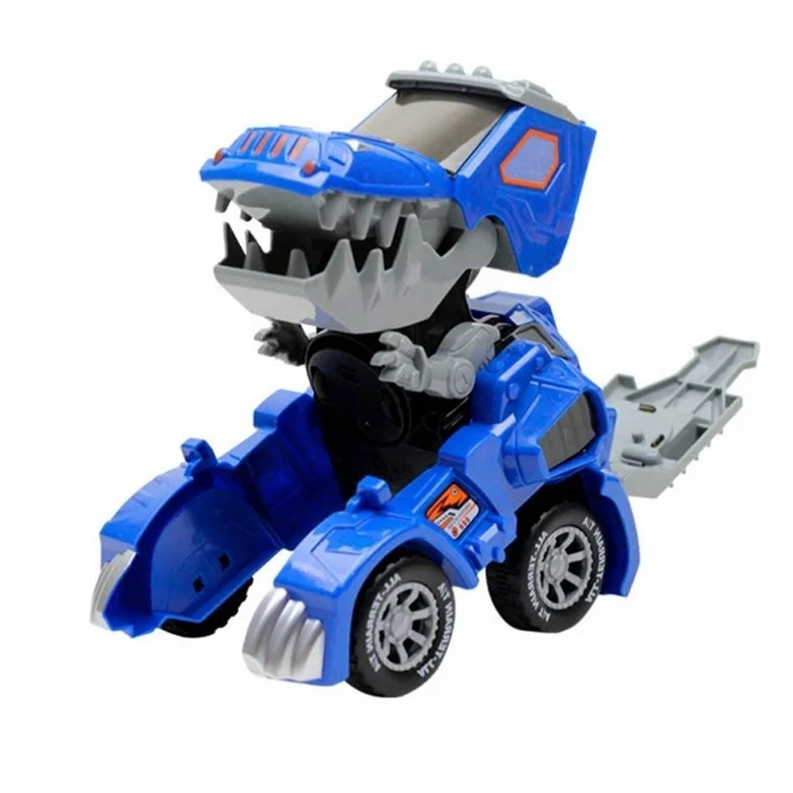 GILIGEGE Dinosaur Transformer Cars Light Up Transforming T Bots Toys ...