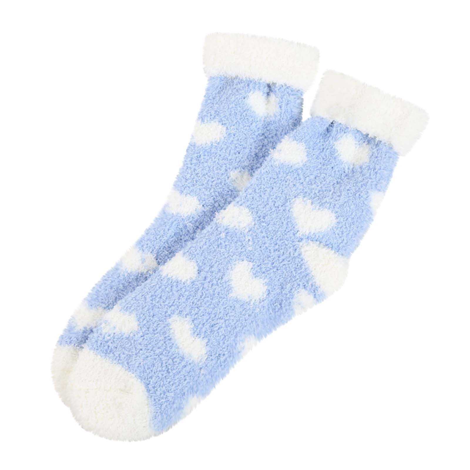 GILIGEGE Fuzzy Socks for Women Comfy Socks Plush Socks Crew Socks ...
