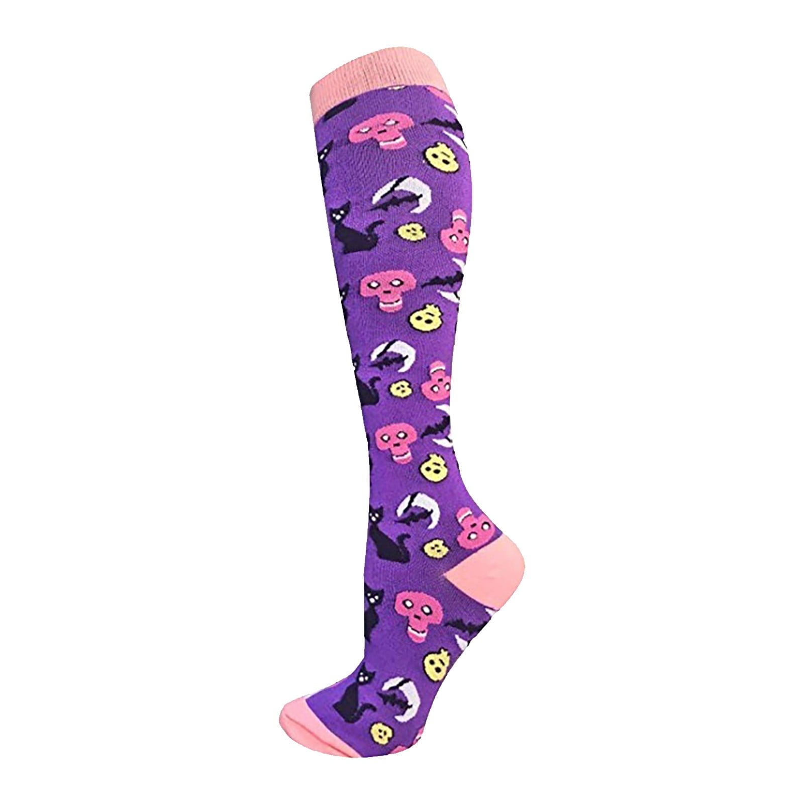 GILIGEGE Halloween Compression Socks for Women Circulation Support Knee ...