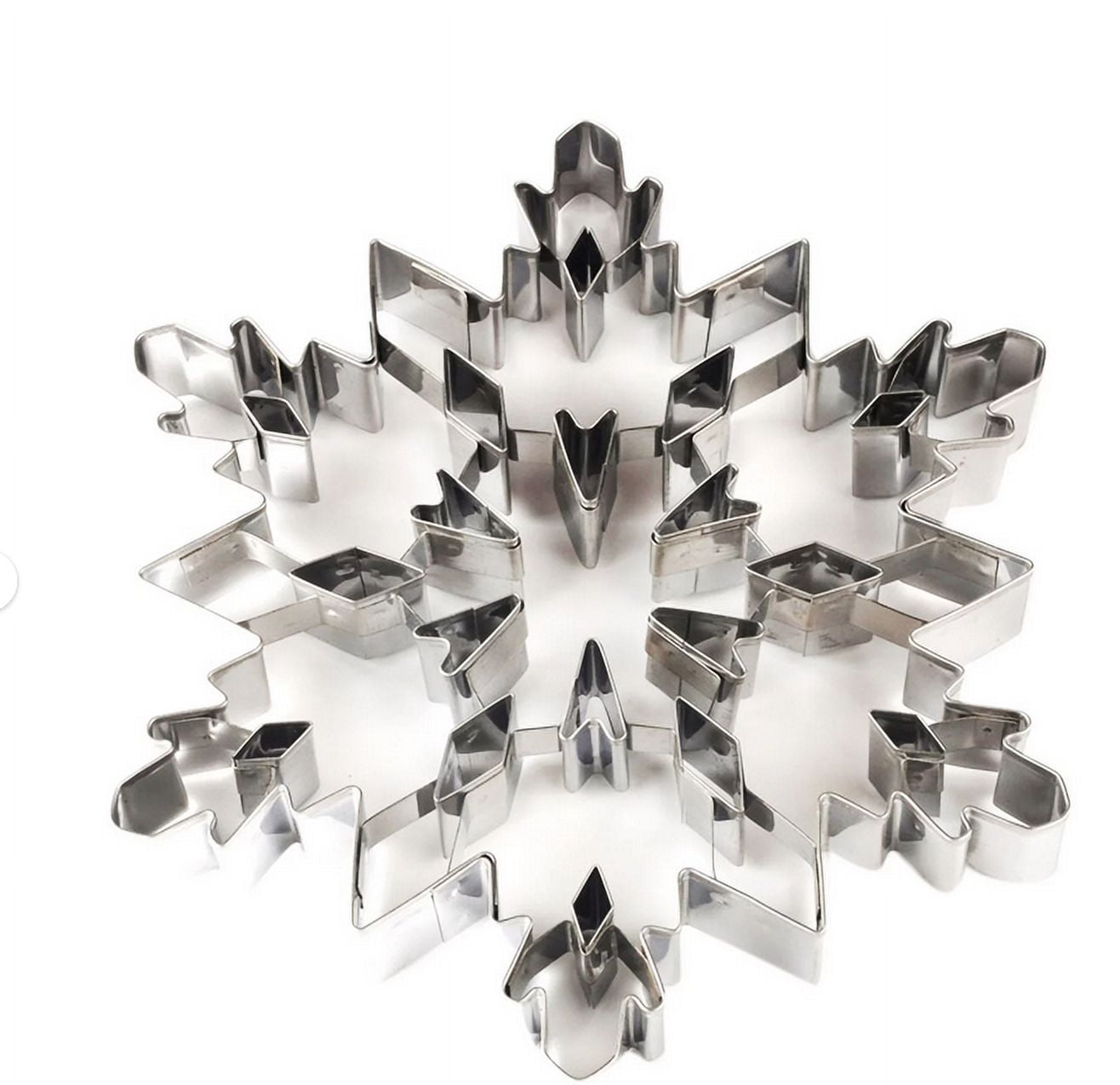 GILIGEGE Large Snowflake Cookie Cutter 7.5 Inch –Tin Plated Steel ...