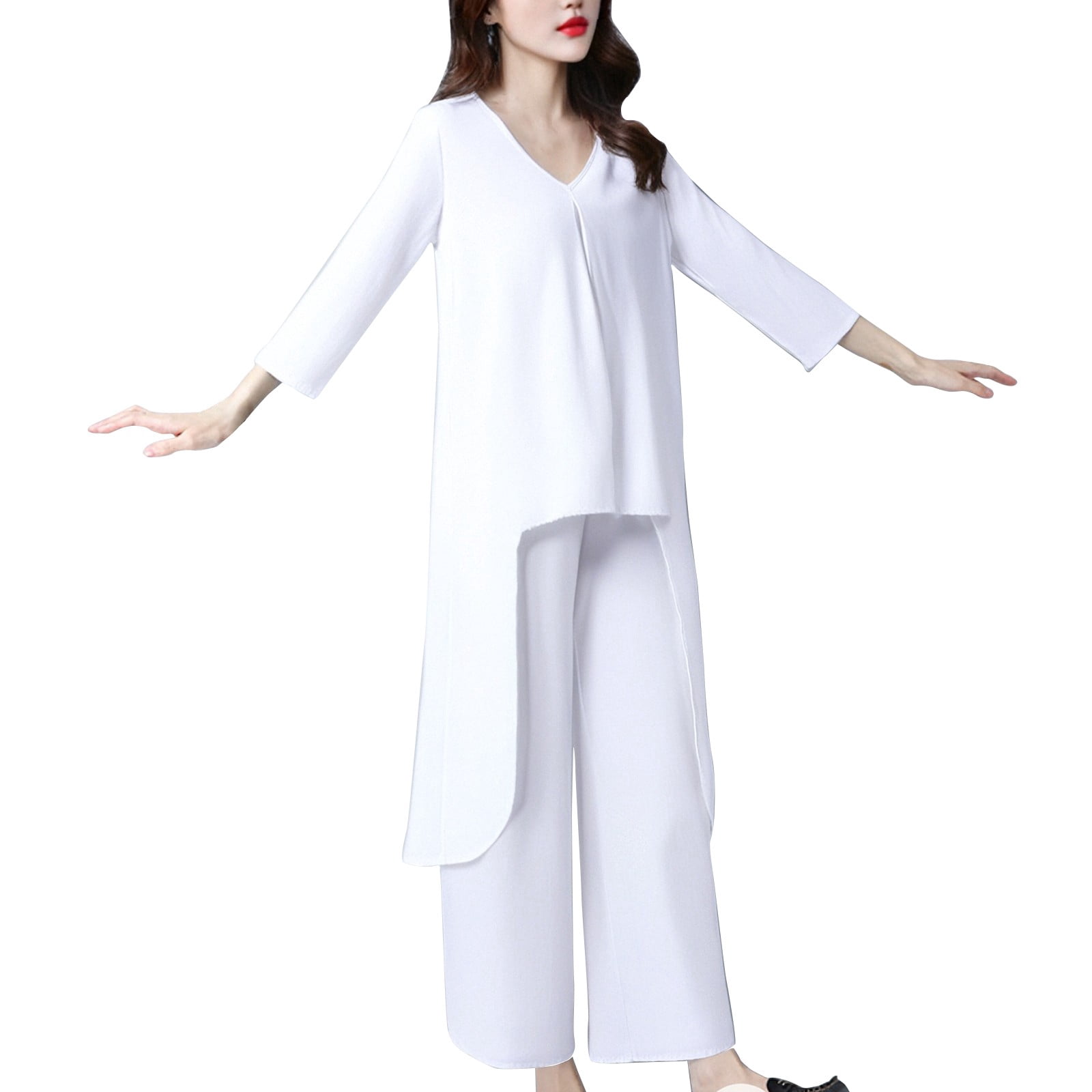 GILIGEGE Linen Sets for Women 2 Piece Set for Women 2 Piece Cotton ...