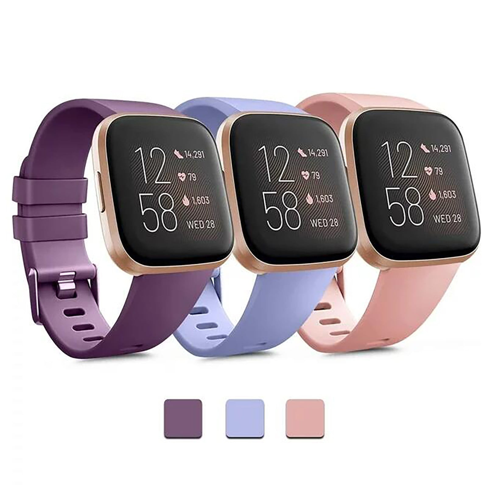 GILIGEGE Pack 3 Sport Bands Compatible With Versa 2 / Versa/Versa Lite ...