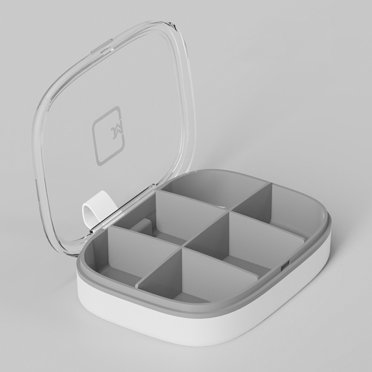 Pedty Portable 7 Day Storage Box With Partitioned Compartments for ...