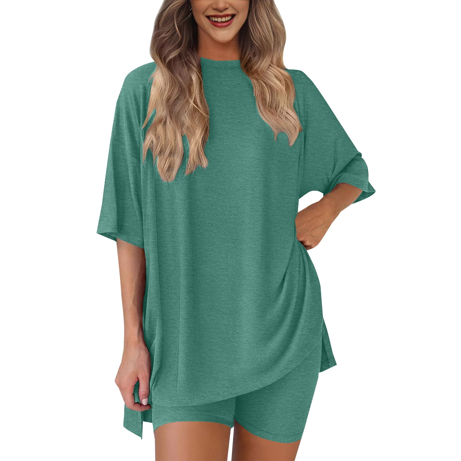 GILIGEGE Summer Sets Women 2 Piece Outfits Women's Two Piece Set 2025 ...