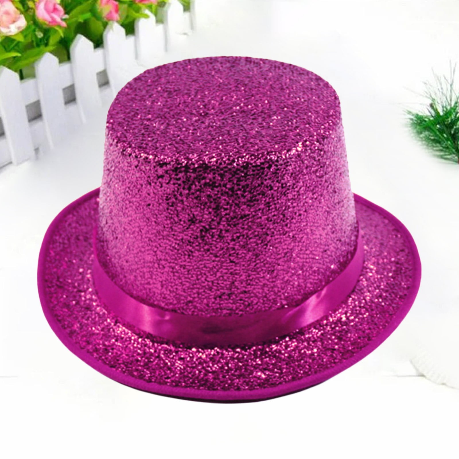 GILIGEGE Top Hats for Men Women Adults,Shiny Magician Hat Tuxedo Hat ...