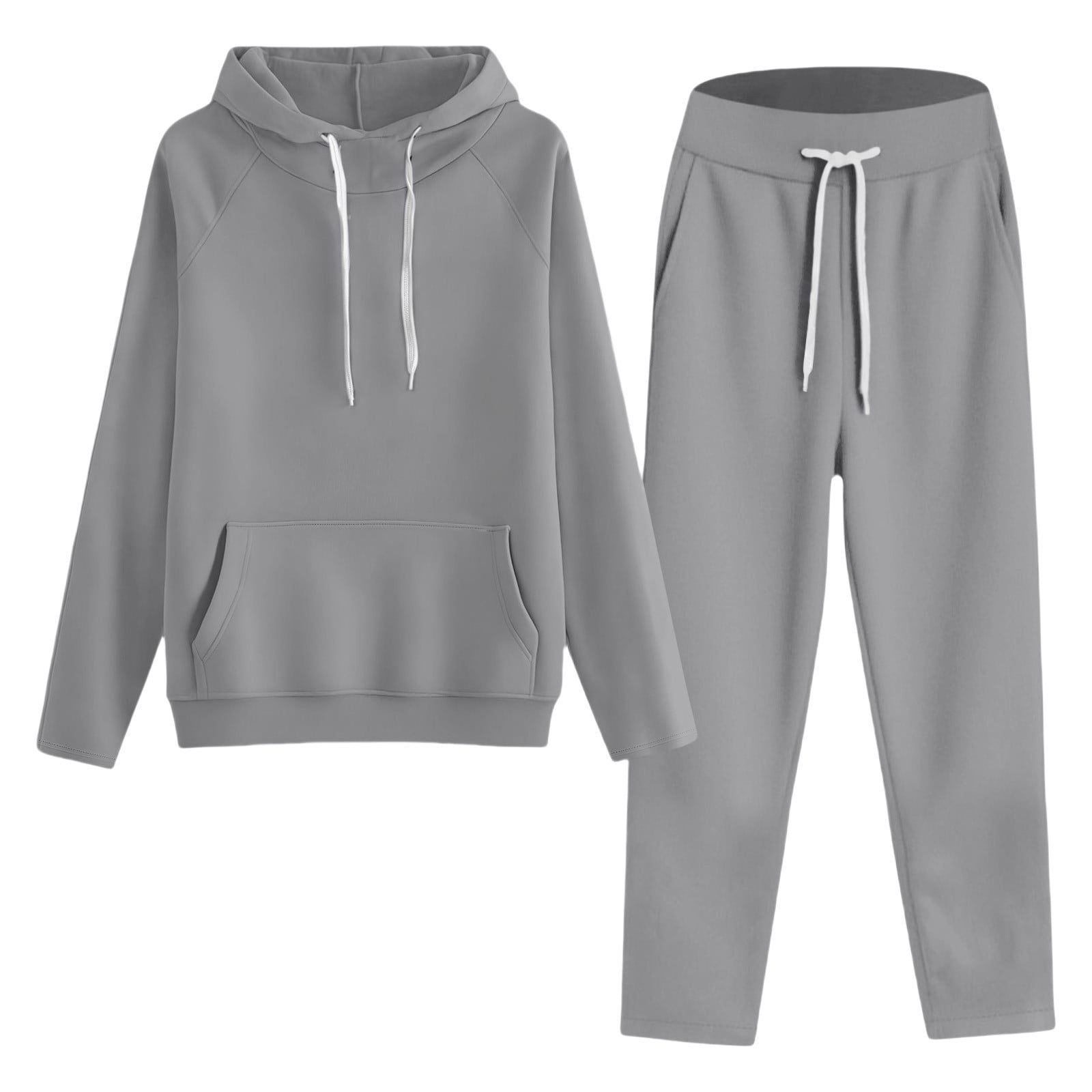 GILIGEGE Two Piece Sets for Women Women's Autumn and Winter Long Hoodie ...