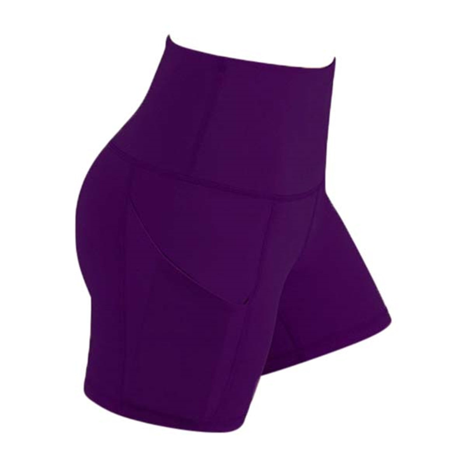 Giligege Yoga Shorts For Women High Waisted Scrunch Butt Lifting Spandex Shorts With Pockets
