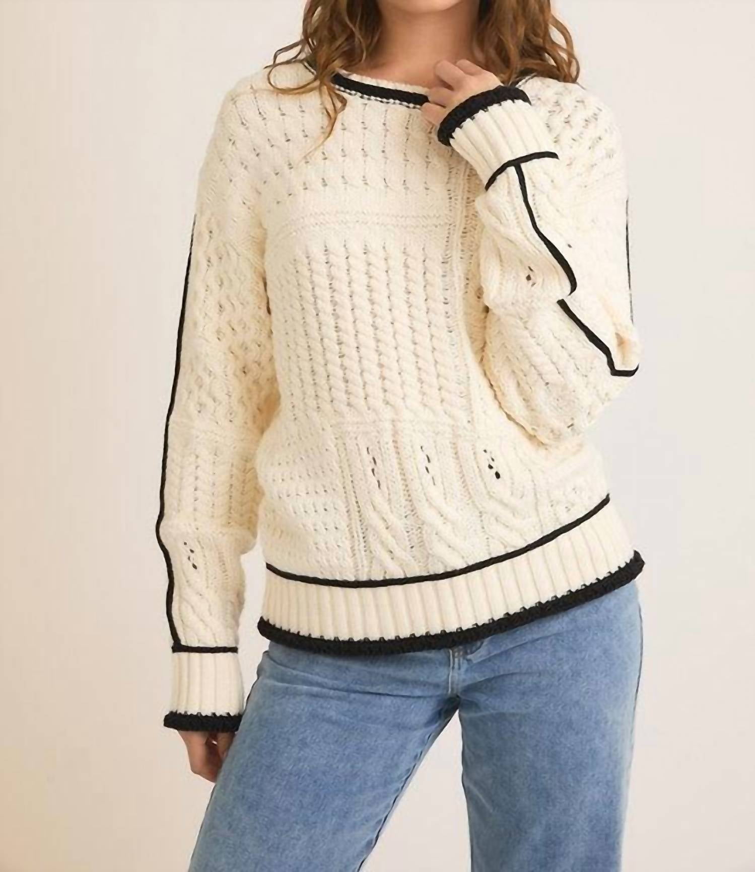 GILLI Crochet Sweater - Walmart.com