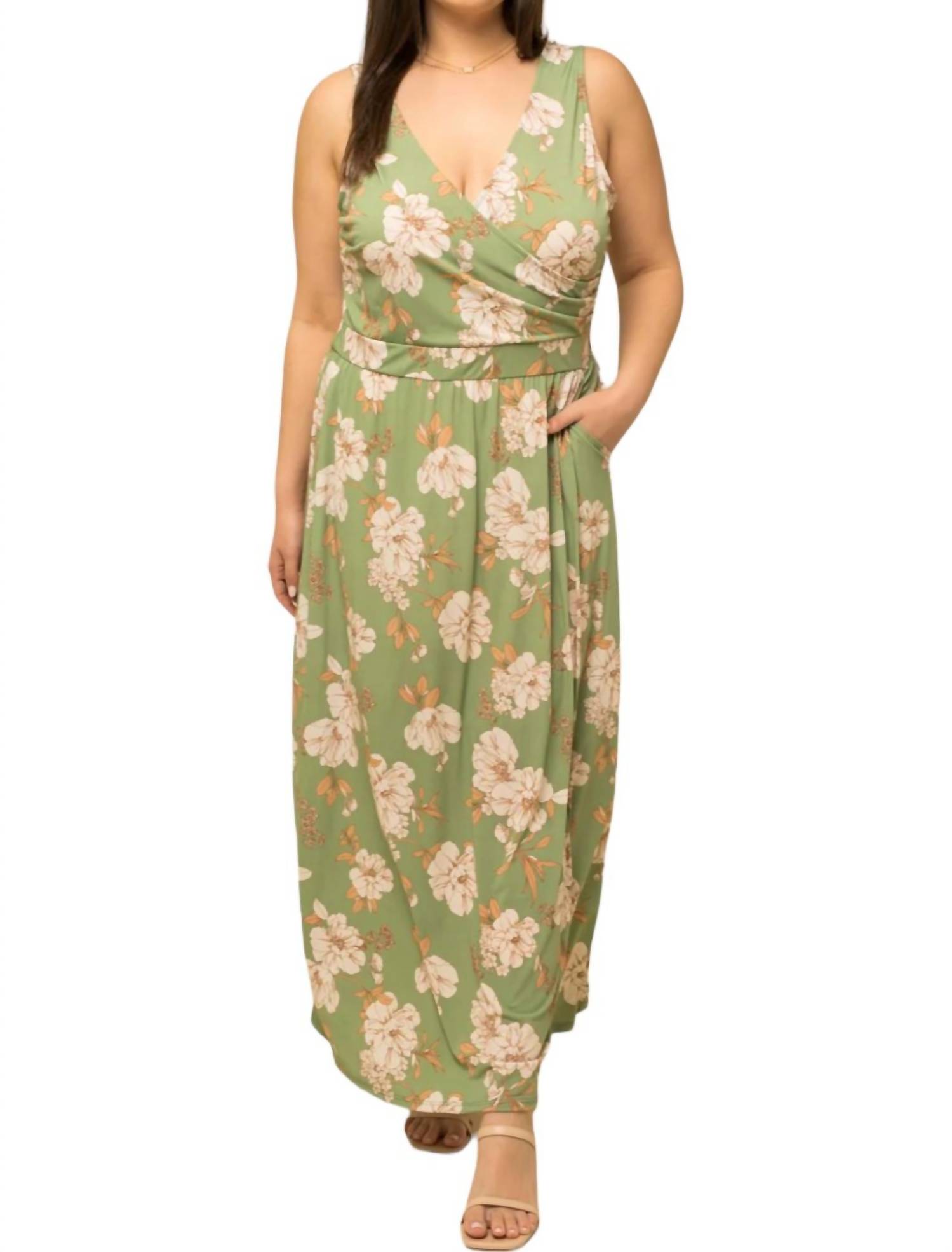 GILLI Sleeveless Maxi Dress - Plus - Walmart.com