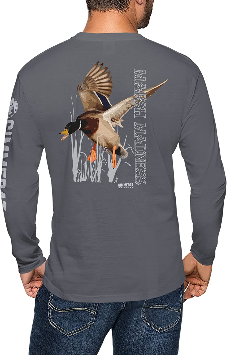 GIMMEDAT Marsh Madness Duck Hunting Long Sleeve Shirt Man Woman Gift ...