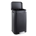 GIMMYFIVE 13.2 Gallon Fluted Stainless Steel Step Trash Can, Soft-Close ...
