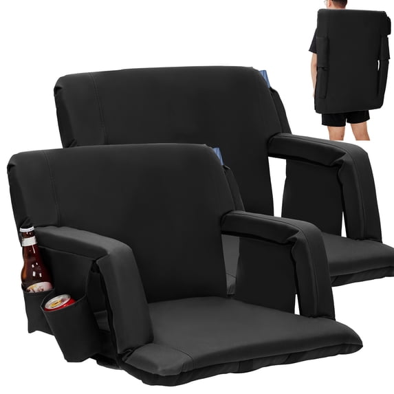 GIMMYFIVE Extra Wide Stadium Seat for Bleachers, 6-Position Reclining ...