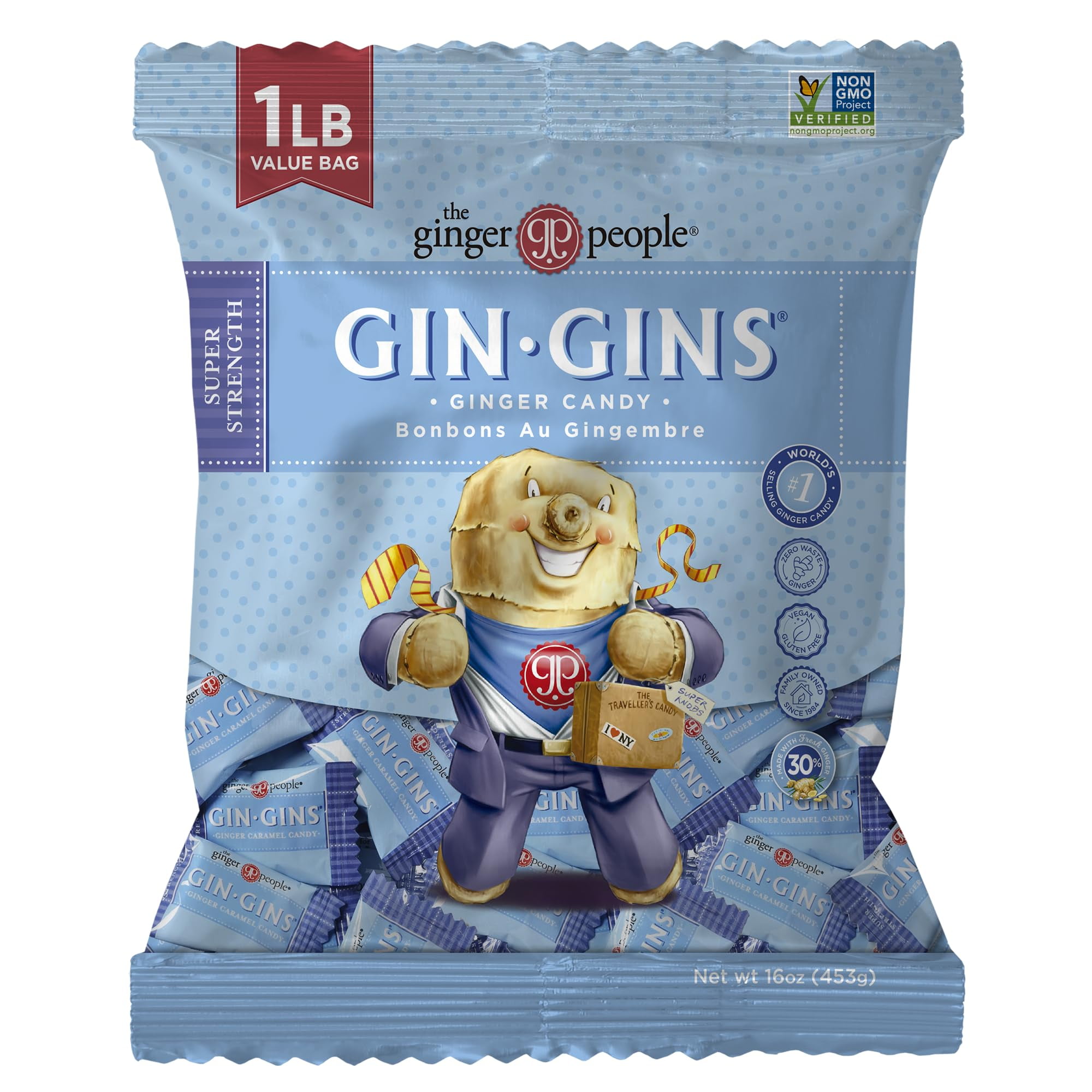 GIN GINS Super Strength - MDA05 Natural Ginger Candy by The Ginger ...