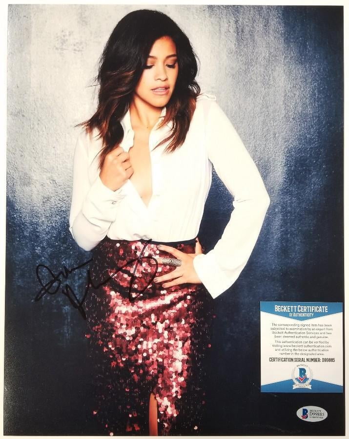 GINA RODRIGUEZ Signed 11x14 Photo Actress Auto (C) ~ Beckett BAS COA ...