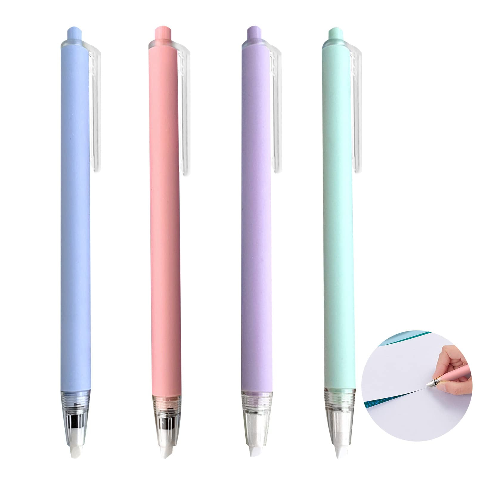 GINCEVHY 4 PCS Morandi Color Retractable Paper Cutter Pen, Craft Art ...