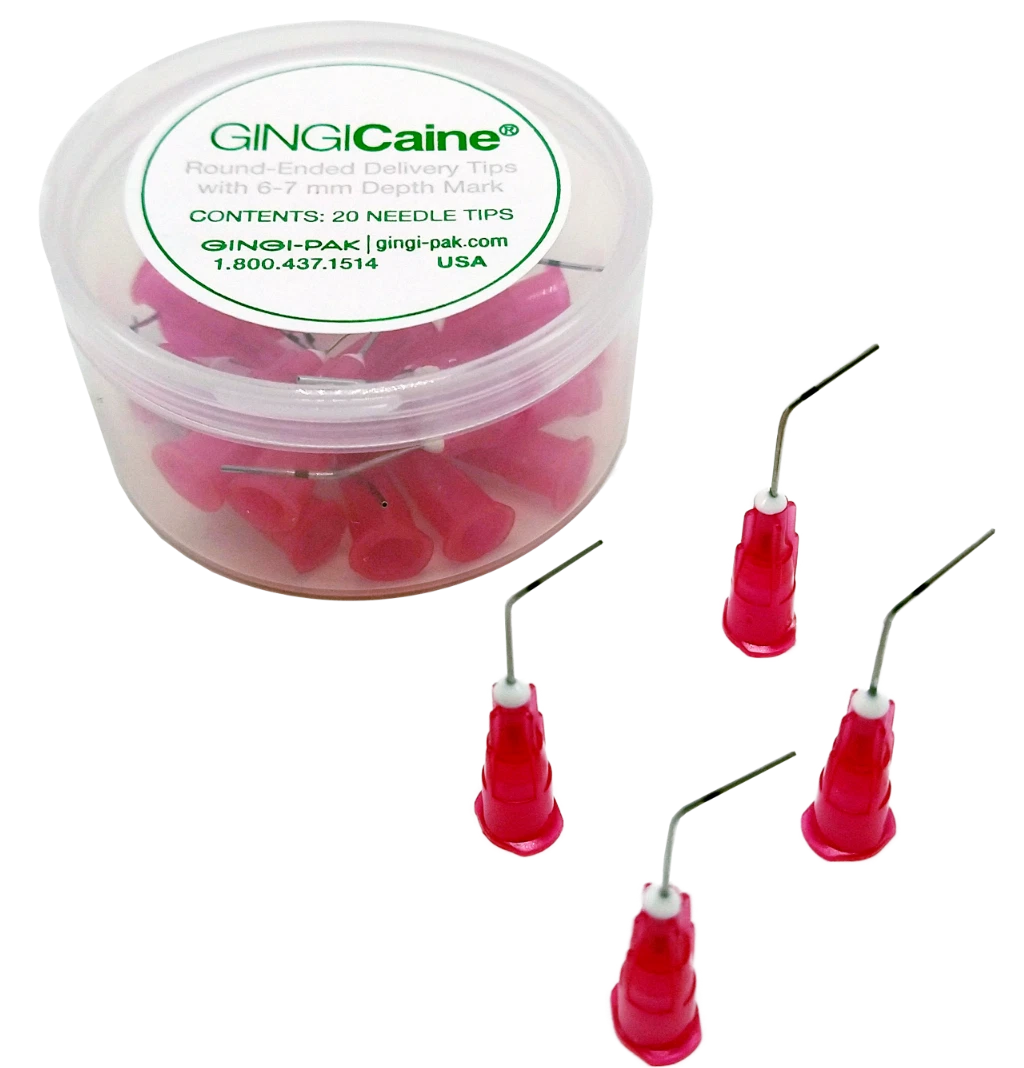 GINGI Caine Pink Round Ended Delivery Special Tips with 6-7 mm Depth ...