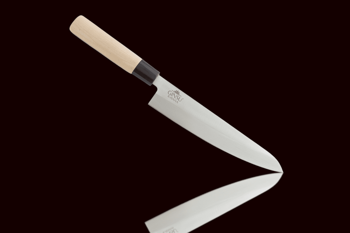 GINSU KATANA 8" CHEF/GYUTO ORIGINS COLLECTION -420J2 Japanese Stainless ...