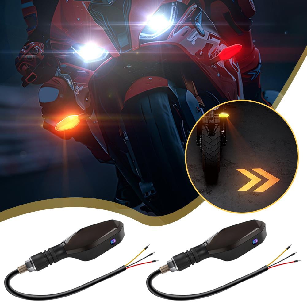 GINTBN 2PCS Motorcycle Turn Signals LED Projector Turn Signal Lights ...