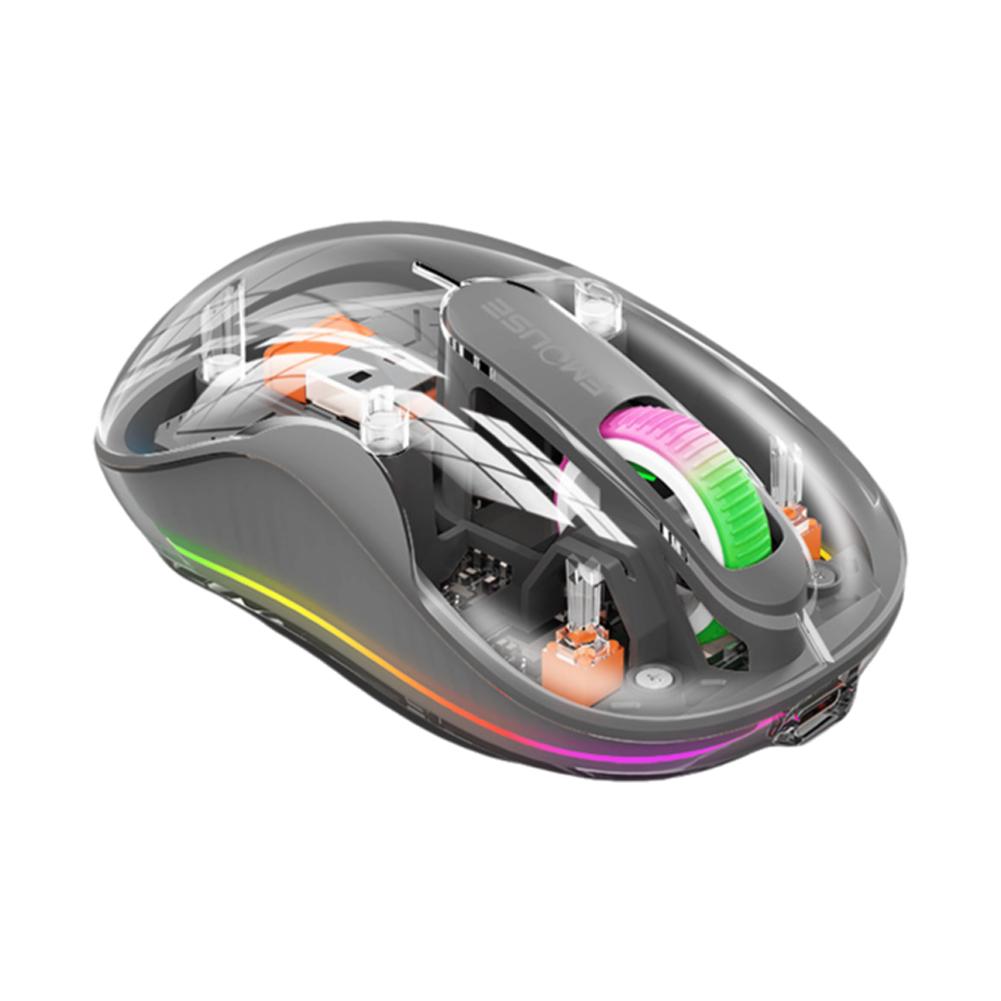 GINTBN #TRANSPARENT# Wireless Mouse,USB-C Receiver Wireless Mouse,Dual ...