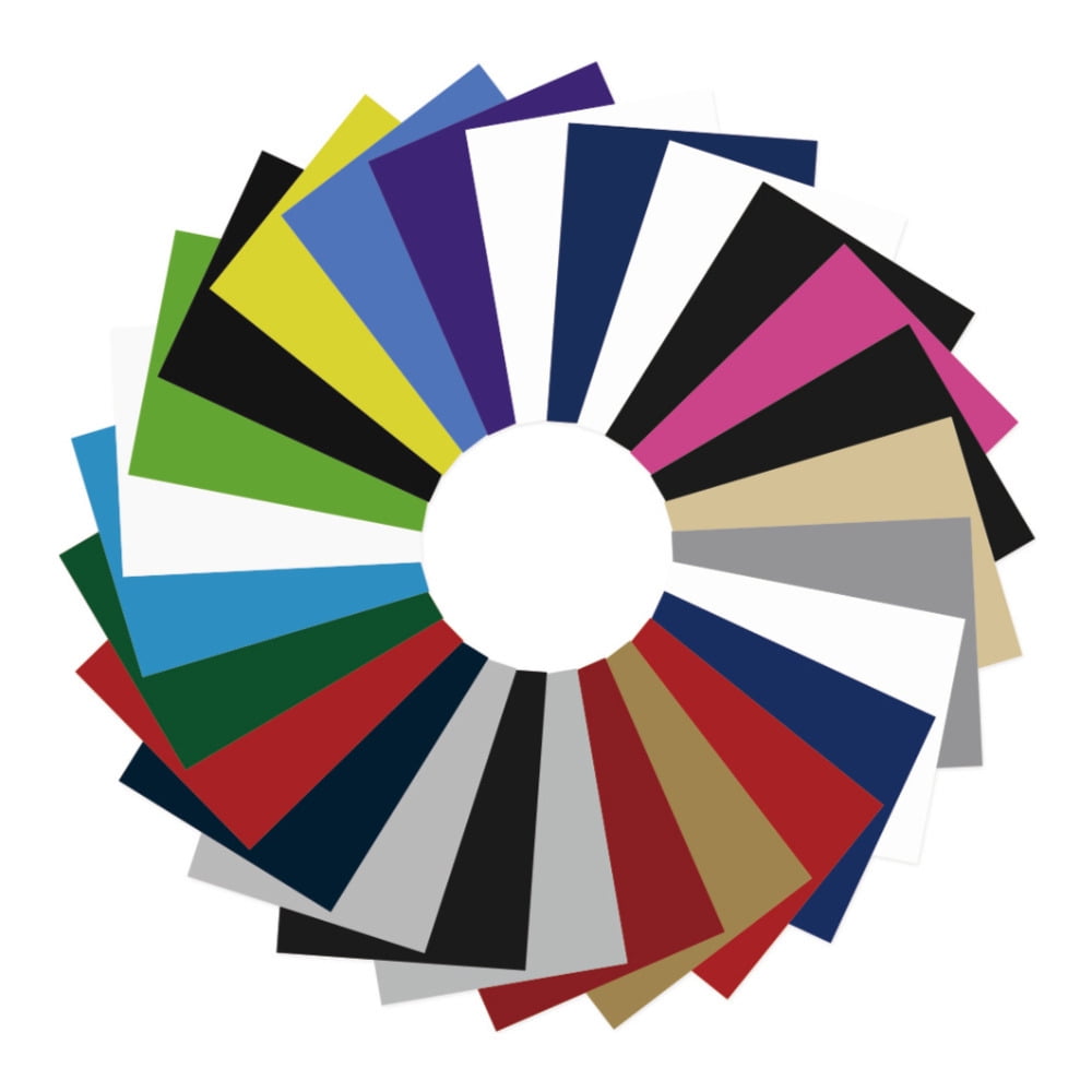 GIO-FLEX PVC Heat Transfer Vinyl 33 Sheets HTV Assorted Colors Bundle ...