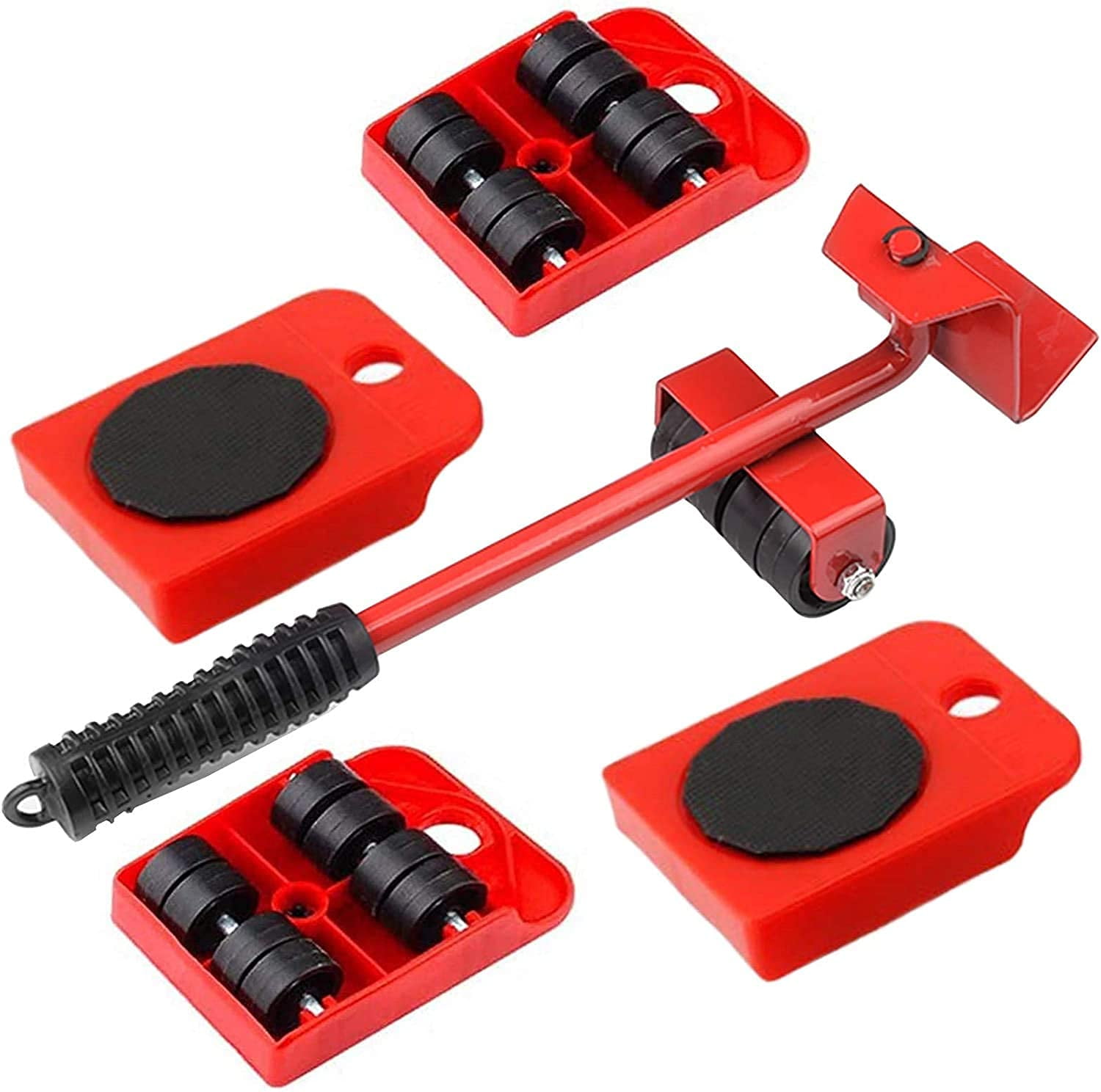GION Heavy Load Furniture Lifter Mover Tool Set Moving Roller Wheel Set ...