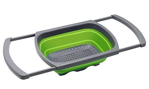 GION Silicone Collapsible Food Washing Drainer Strainers Basket ...