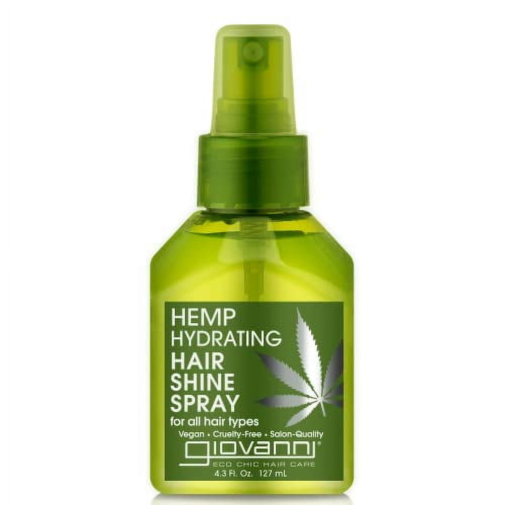 GIOVANNI Hemp Hydrating Hair Shine Spray, 4.3 Fl Oz - Contains Hemp ...