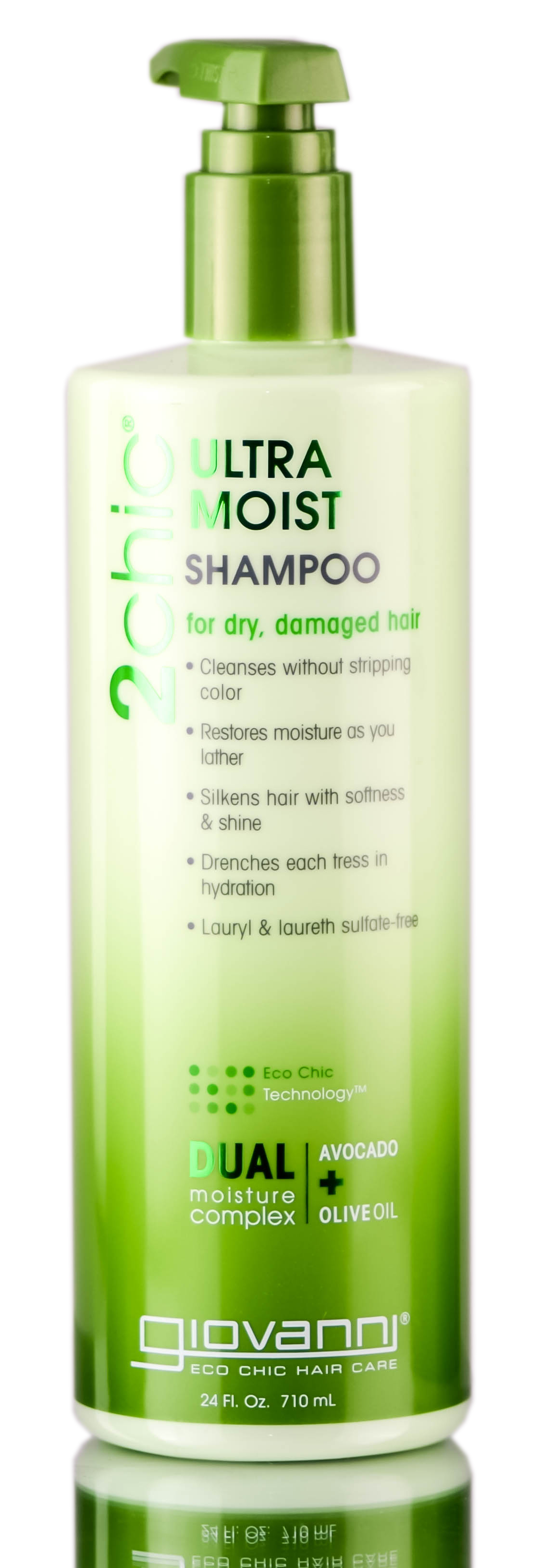 GIOVANNI 2chic Ultra Moist Shampoo, 8.5 oz. Avocado & Olive Oil, Creamy ...