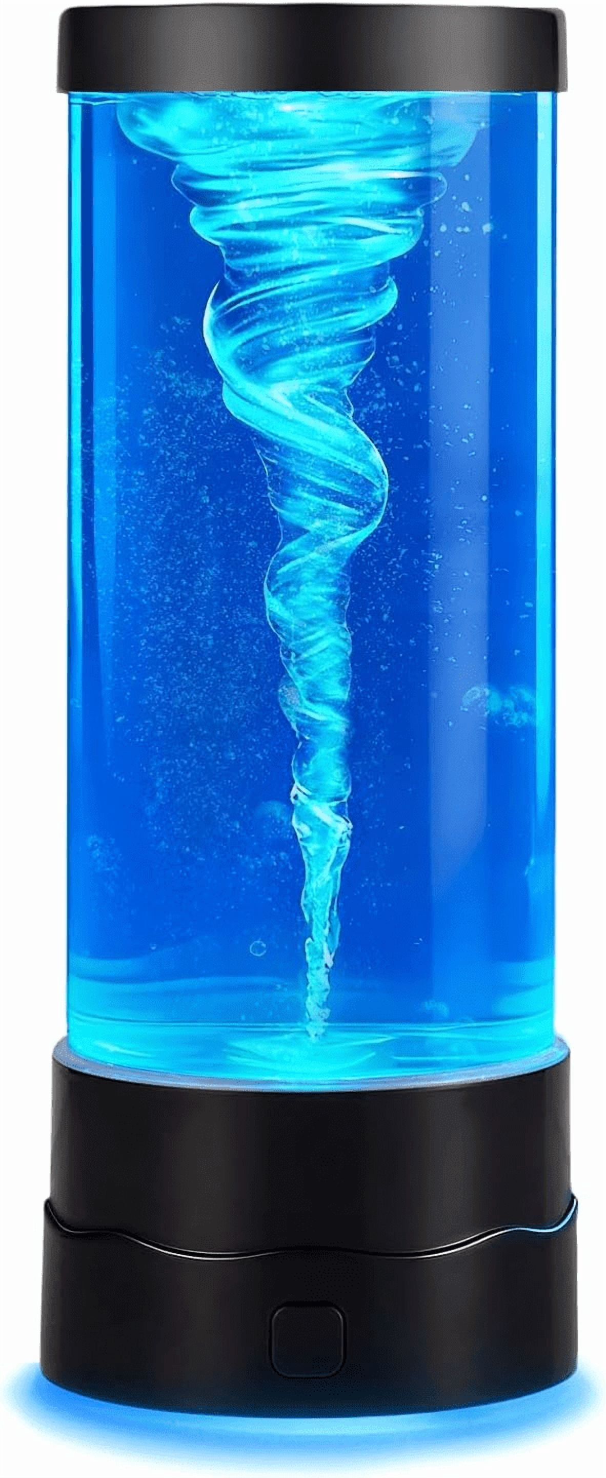 GIPOYENT Tornado Lamp, LED Water Vortex Night Light, Quiet Motor, Cool ...